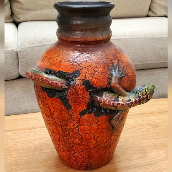 Solis Ollin | Art | Extremely Rare Vintage Solis Ollin Ceramic Lizard ...